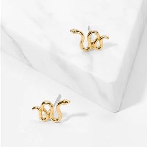Urban Outfitters | Jewelry | Dainty Gold Snake Stud Earrings | Poshmark